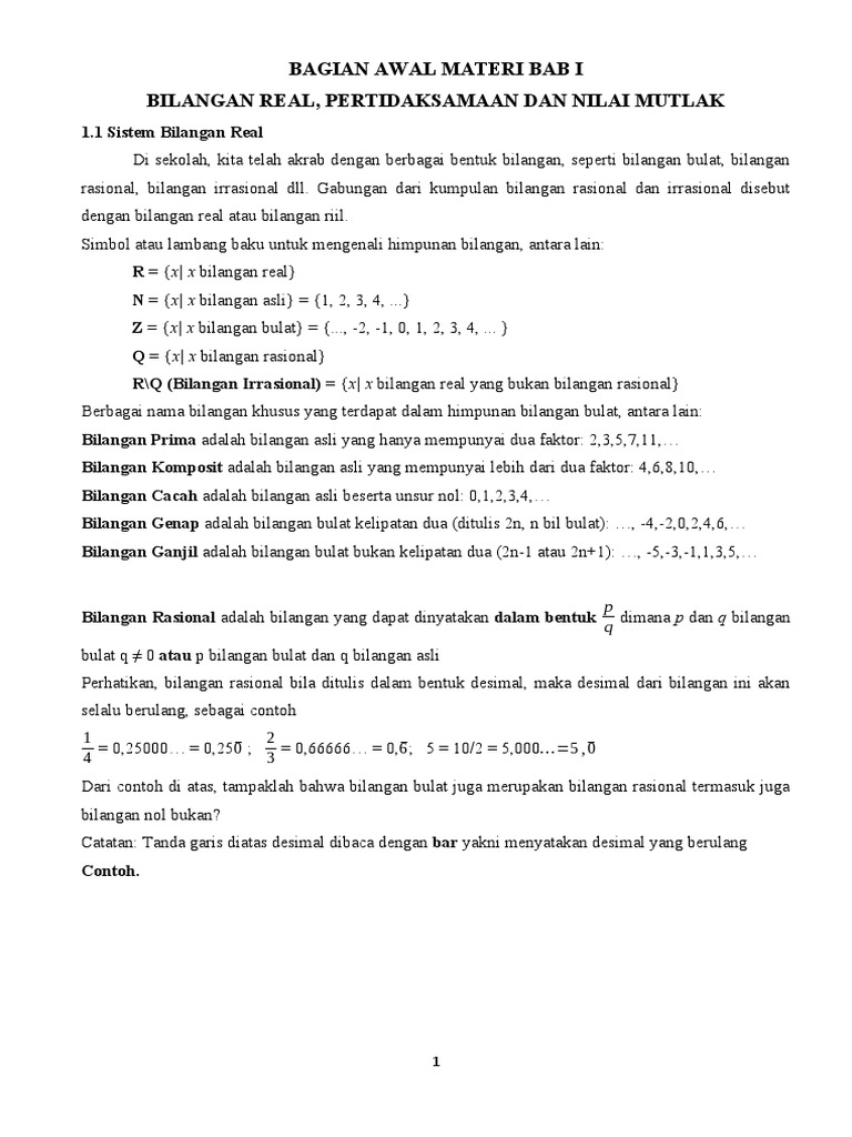Matdas Difint 2022 Bab 1 | PDF