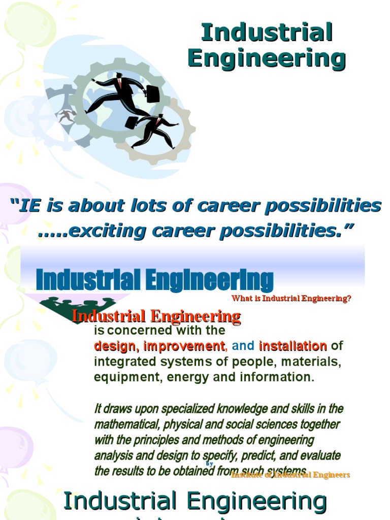 IE Lecture 1fundamentals | PDF | Industrial Engineering | Engineering