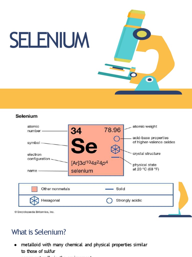 Selenium | PDF | Selenium | Medical Specialties Selenium | PDF | Selenium | Medical Specialties