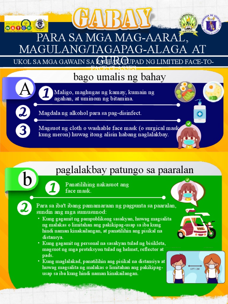 Gabay para Sa Mga Mag-Aaral, Magulangtagapag-Alaga at Guro | PDF