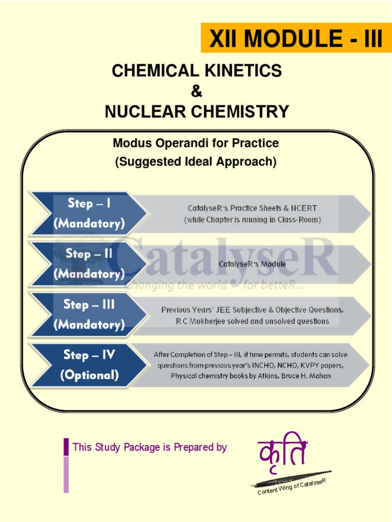 Chemistry Chemical Kinetics Nuclear Chemistry Complete Module | PDF ...