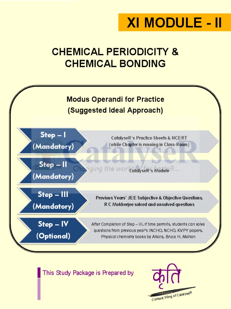 Chemistry Chemical Periodicity Chemical Bonding Complete Module | PDF ...