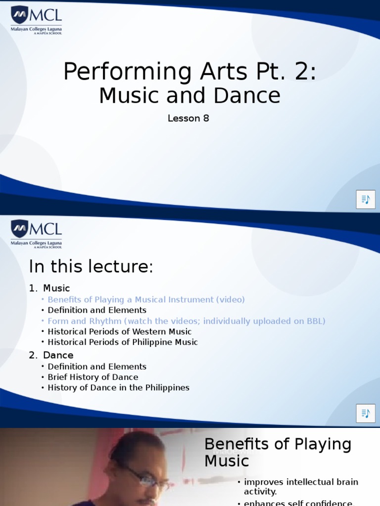 Lesson 8. Music and Dance | PDF | Dances | Classical Music