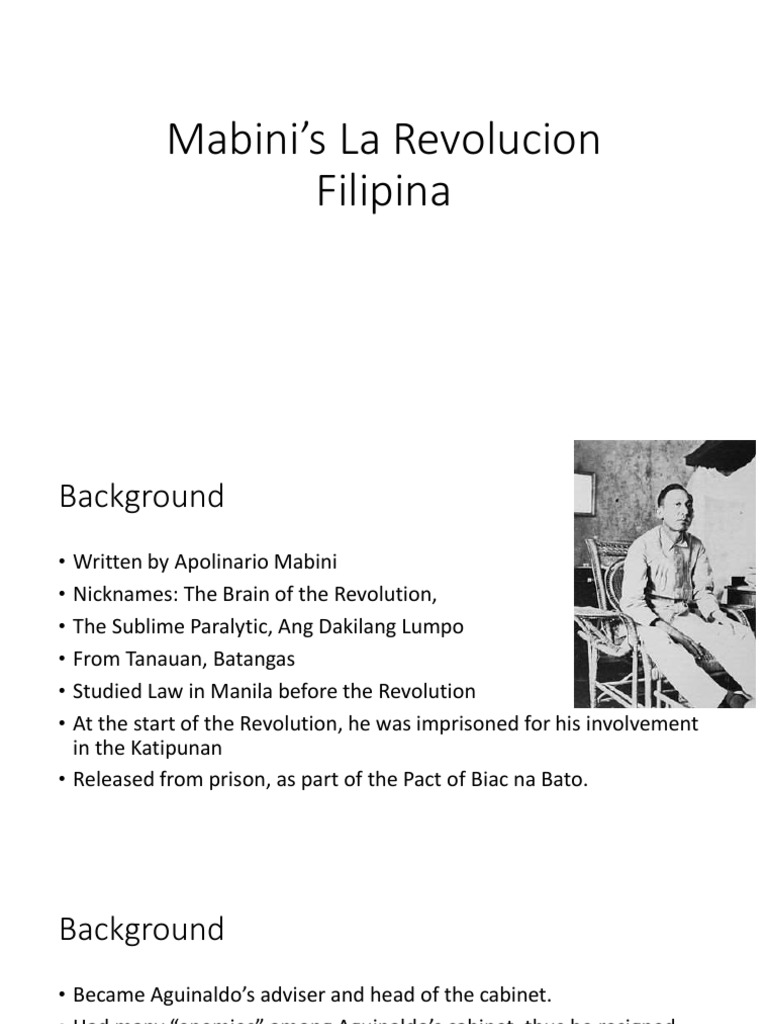 Mabini's Critique of Aguinaldo's Leadership | PDF
