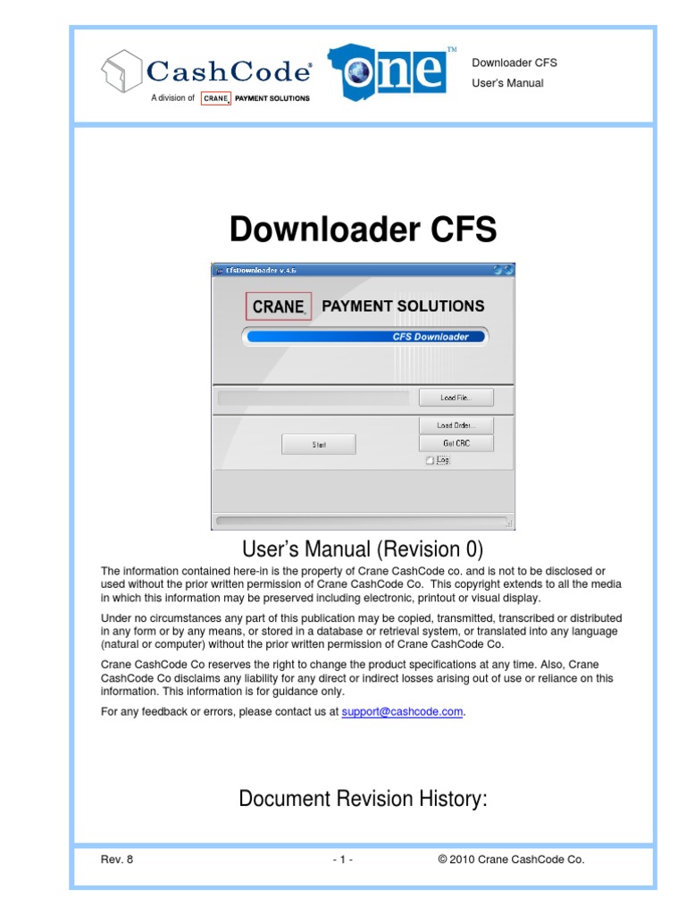 Downloader CFS: User's Manual (Revision 0) | PDF