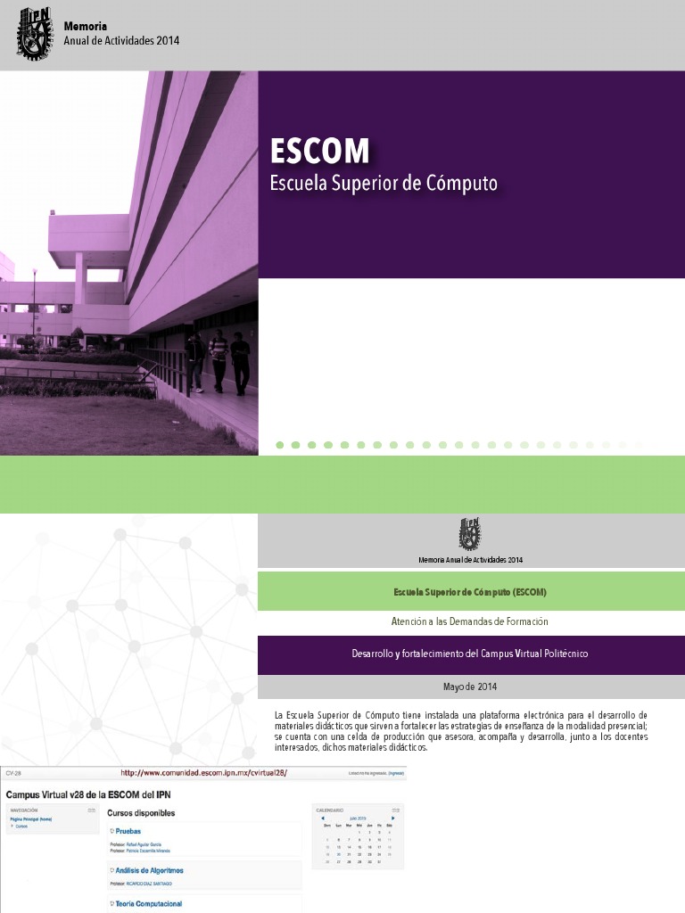 Escom | PDF | Método de enseñanza | Educación más alta