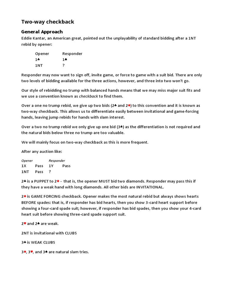Two-Way Checkback: General Approach | PDF | Toys | Tabletop Games