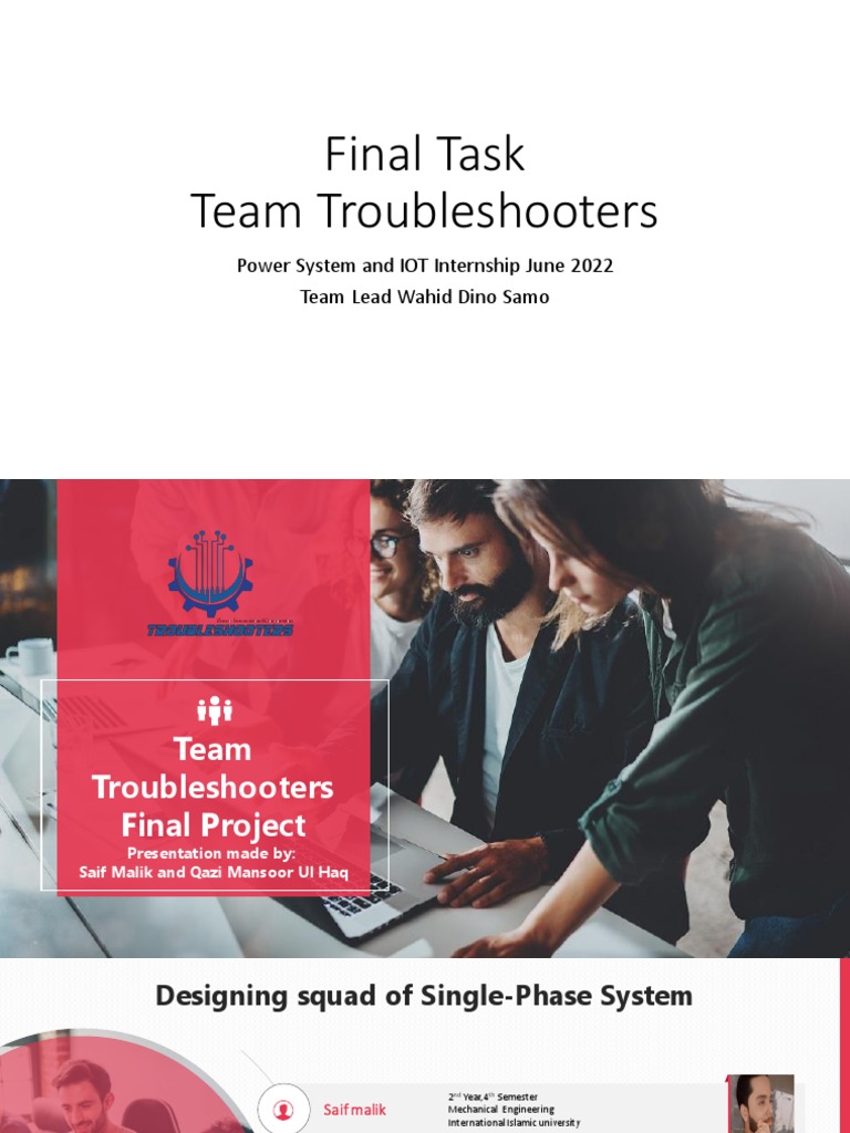 Final Task Team Troubleshooters: Power System and IOT Internship June ...