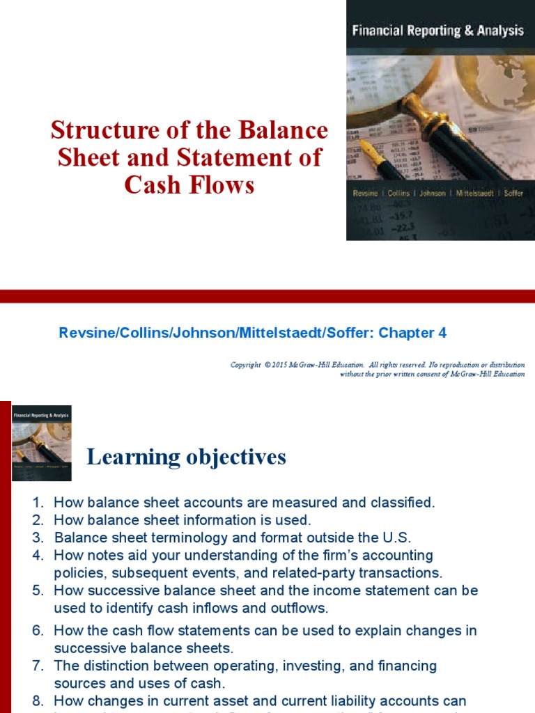 Structure of The Balance Sheet and Statement of Cash Flows: Revsine/Collins/Johnson/Mittelstaedt ...