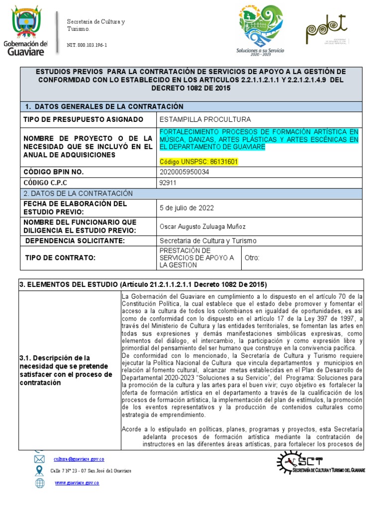 ESTUDIO PREVIO Milton Mora II | PDF | Educación más alta | Turismo