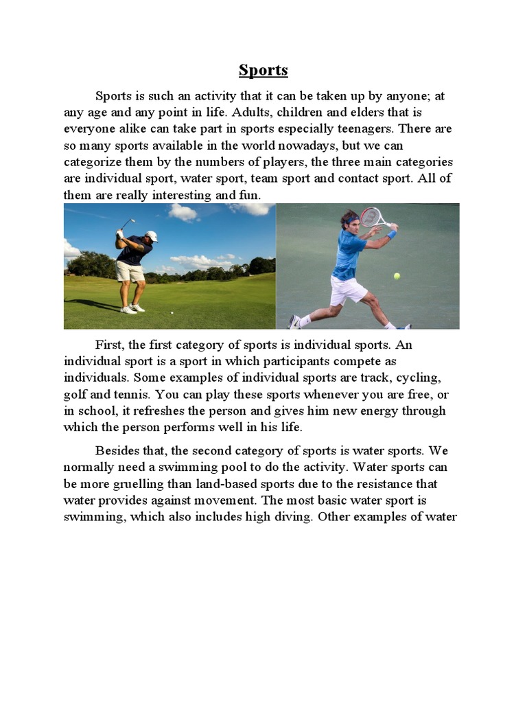 Article Sport | PDF | Self-Improvement | Lifestyle