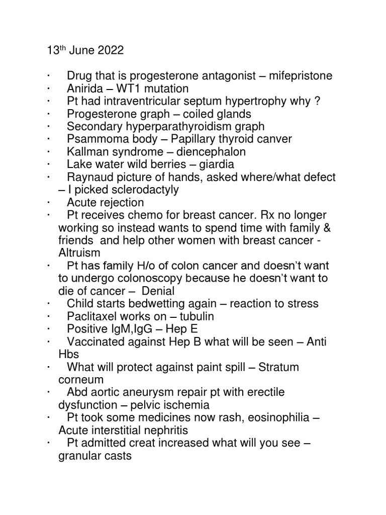 Medpox Usmle Step 1 Recalls | PDF | Cancer | Heart
