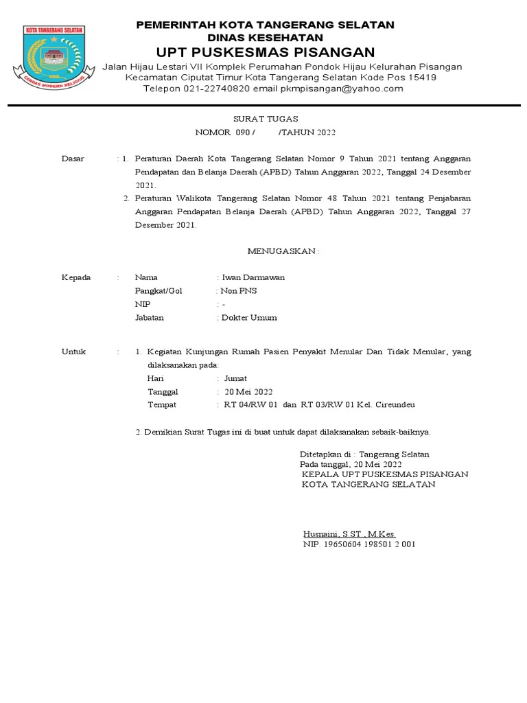Contoh DAK PTM | PDF