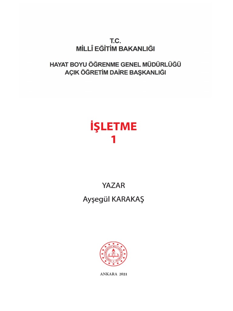 Isletme 1 | PDF