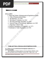 UPSC Drug Inspector Syllabus | PDF | Pharmacy | Drugs