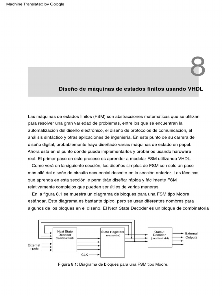 Modelando máquinas de estado finitas (FSM) utilizando el enfoque de procesos síncrono y ...
