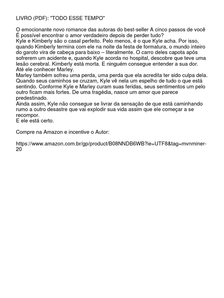 Livro (PDF) - Todo Esse Tempo | PDF