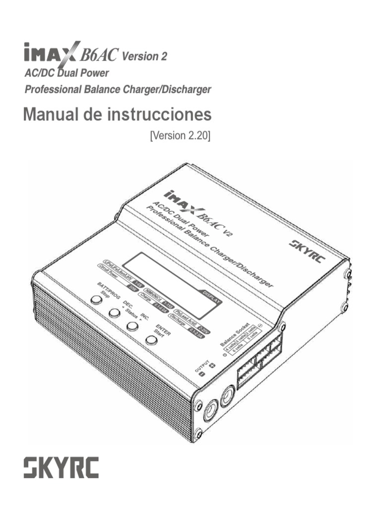 B6AC V2 Instruction Manual Spanish | PDF