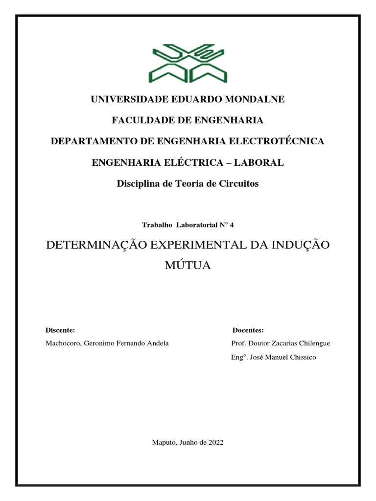 Relatorio - TL4 | PDF | Indutância | Indutor