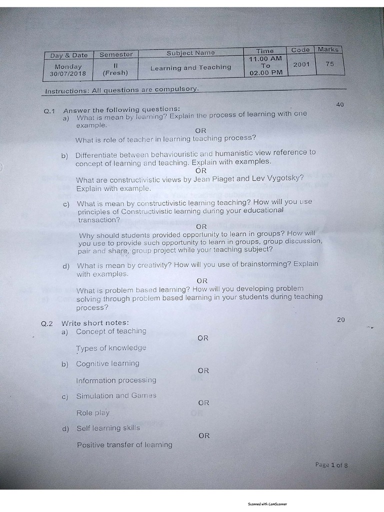 C4 - Question Papers | PDF