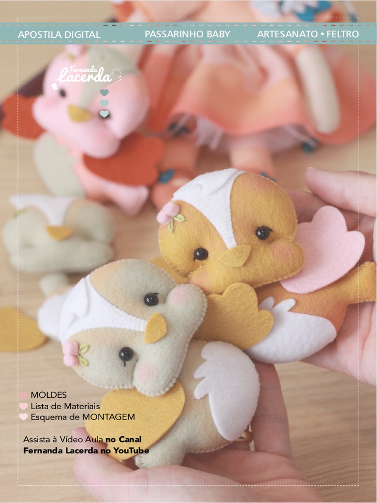 Apostila+de+Moldes Passarinho+Baby Fernanda+Lacerda | PDF | Cor
