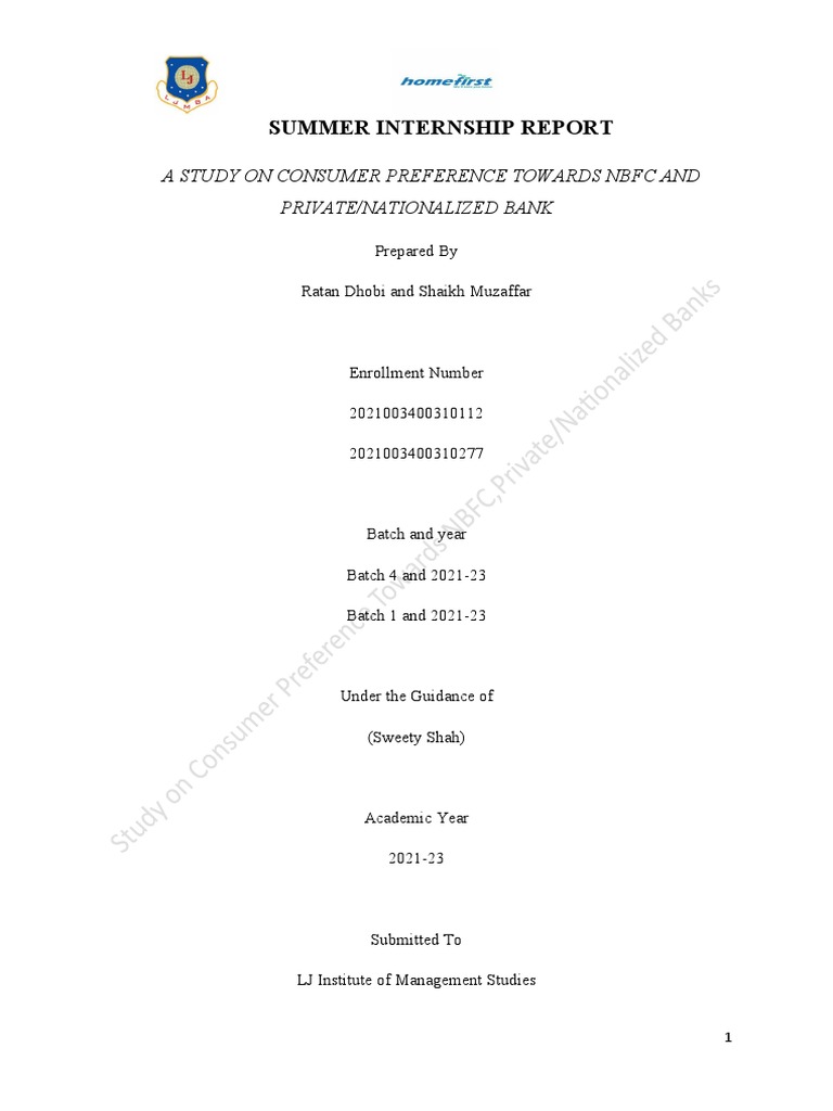 Sip Report | PDF | Non Bank Financial Institution | Loans