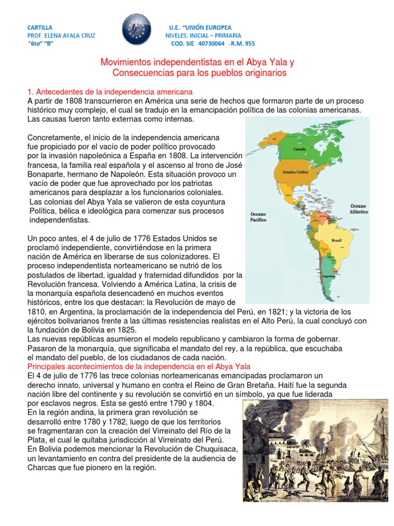 Movimientos Independentistas en El Abya Yala y | PDF