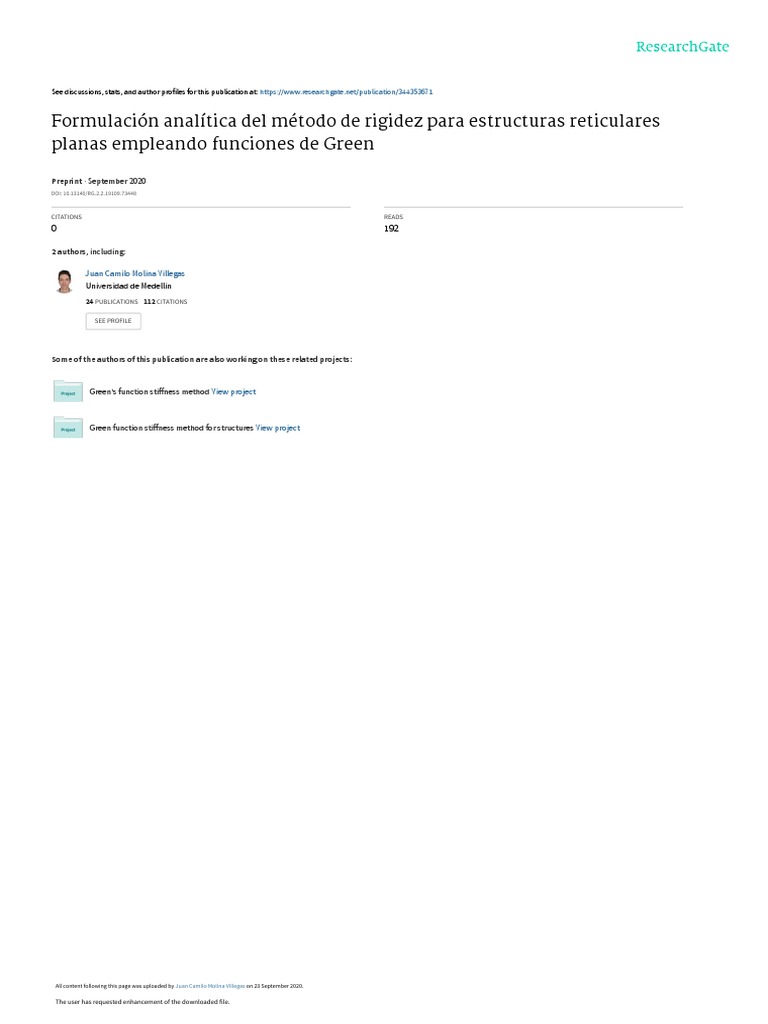 Funciones de Green - Juan Camilo Molina | PDF