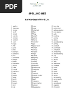 7th Grade Spelling List 2024-25 | PDF | Orthography | Spelling