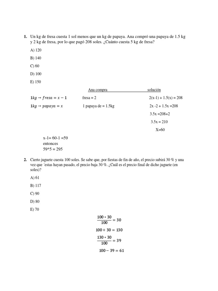 Solucion ONEM | PDF | Matemáticas