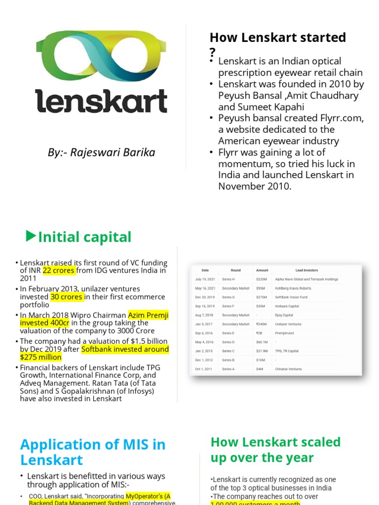 How Lenskart Started and Scaled Up | PDF | Economies