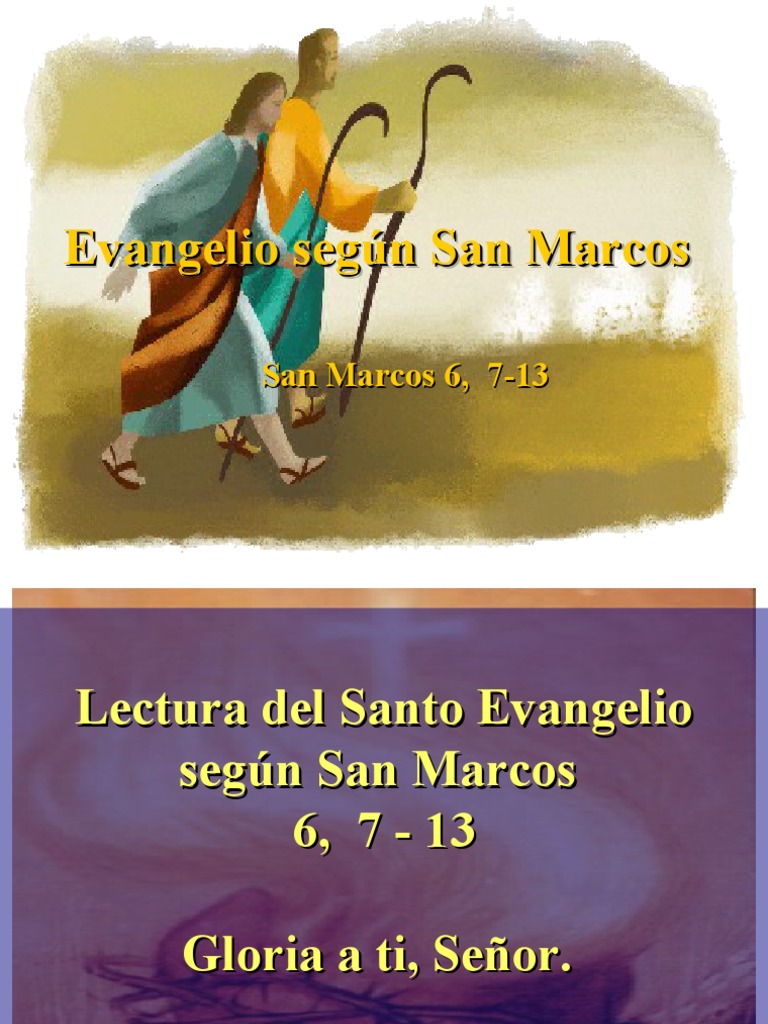 Fdocuments - Es - Evangelio San Marcos 6 7 13 | PDF | Salvación | Jesús