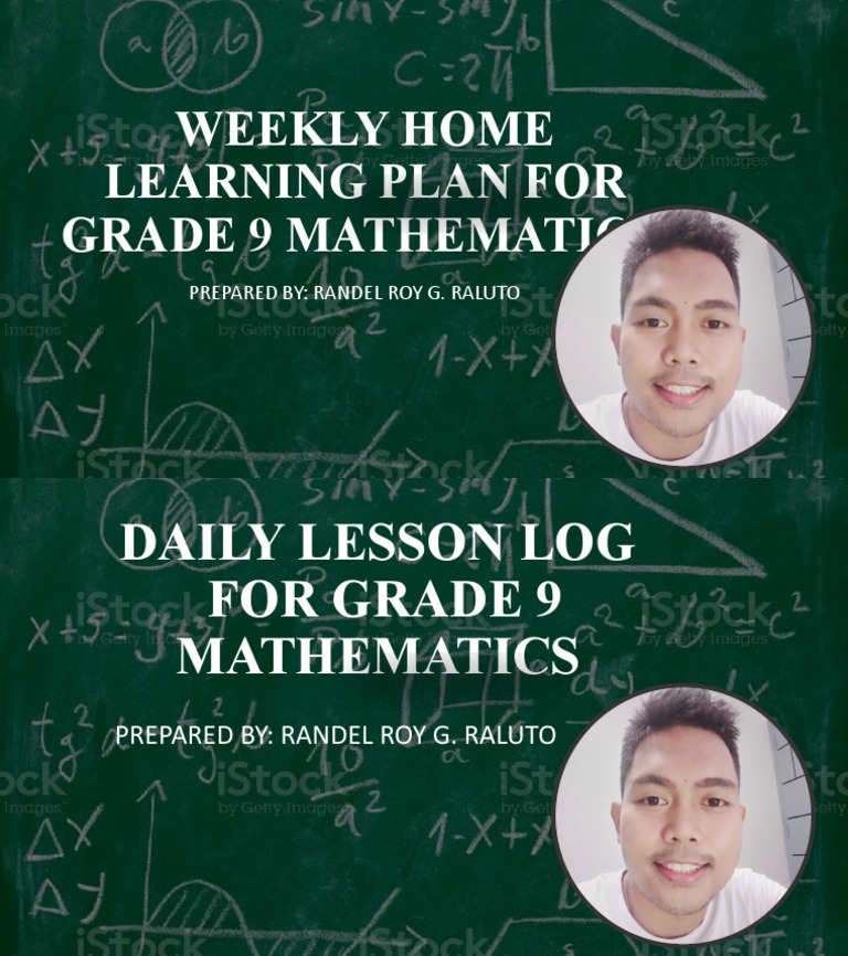Weekly Home Learning Plan for Grade 9 Mathematics | PDF