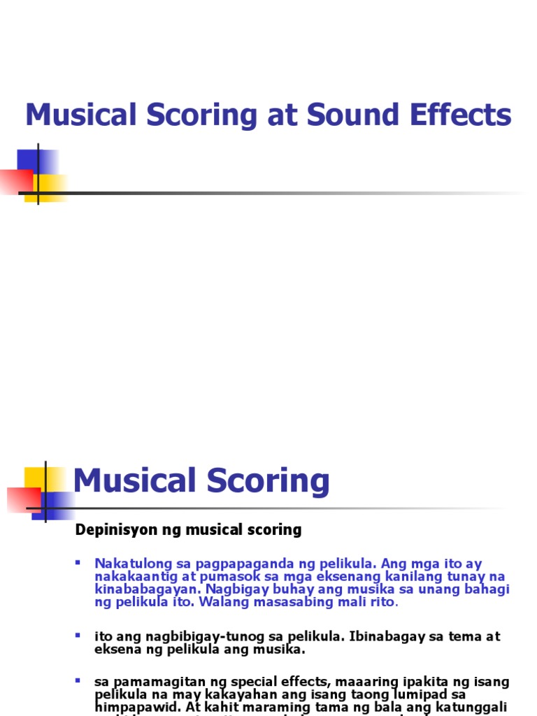 Sound Scoring at Sound Effects | PDF