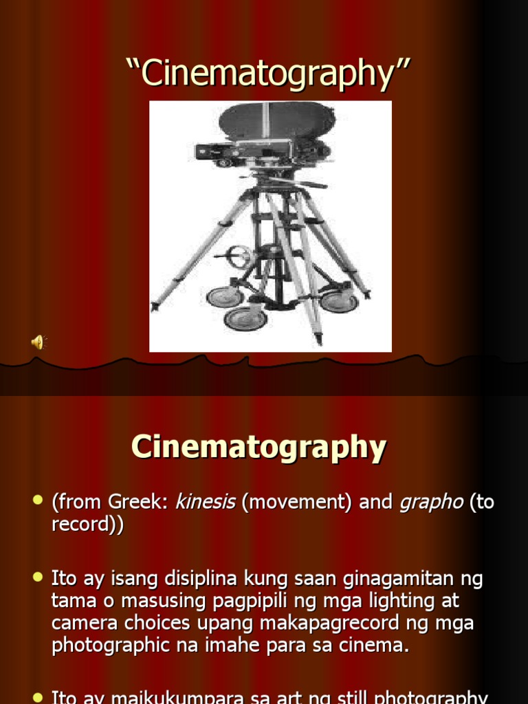 Cinematography | PDF