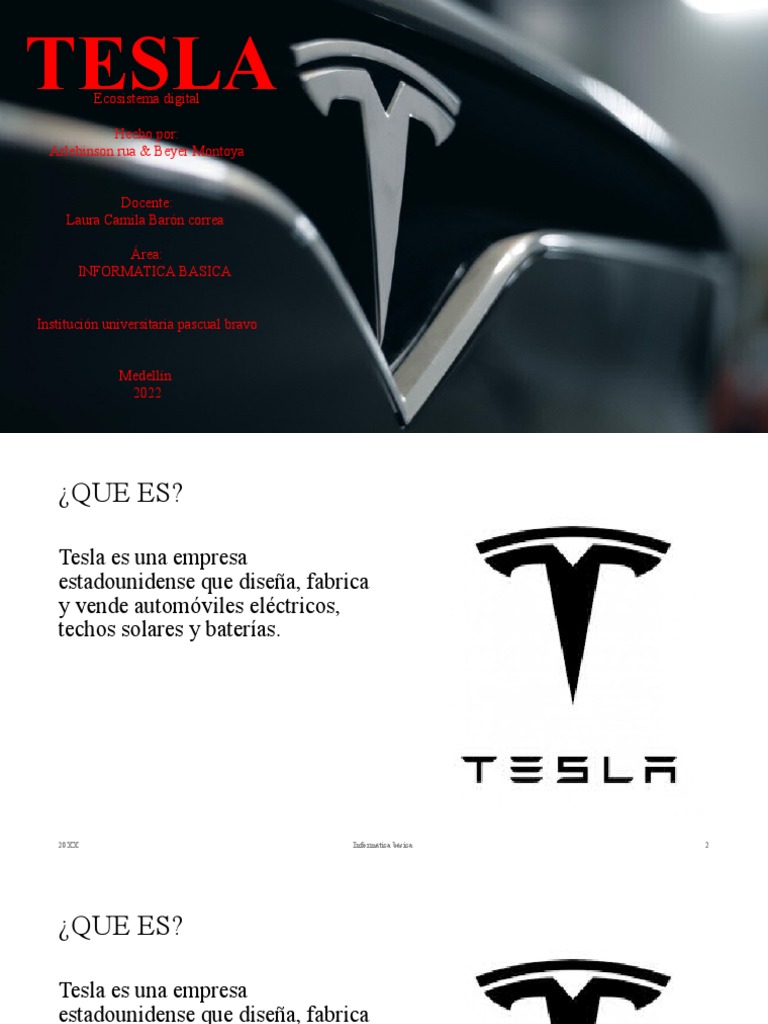 Fundación de Tesla y su historia | PDF | Elon Musk | Vehículo eléctrico