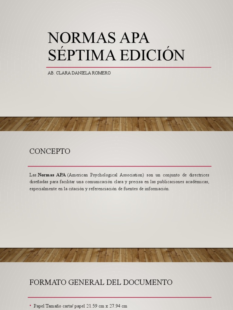 Normas Apa Séptima Edición | PDF | Estilo apa | Comunicación escrita