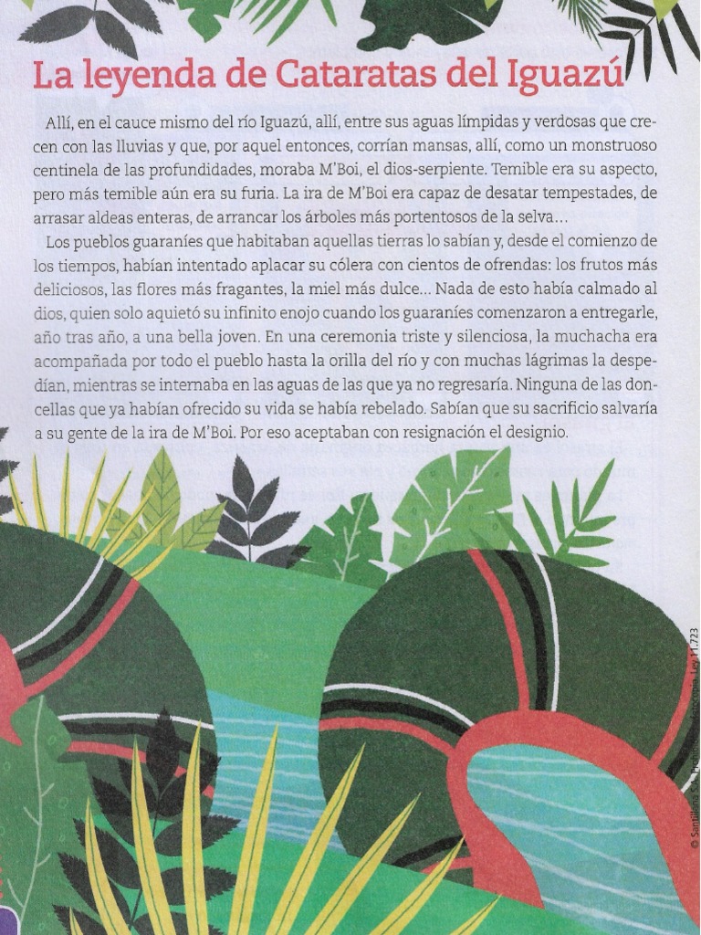 La Leyenda de Cataratas Del Iguazú | PDF