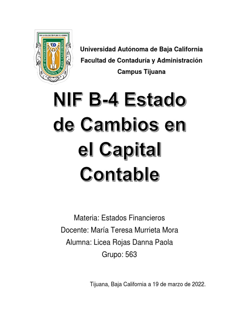 Nif B-4 | PDF | Contabilidad | Dividendo