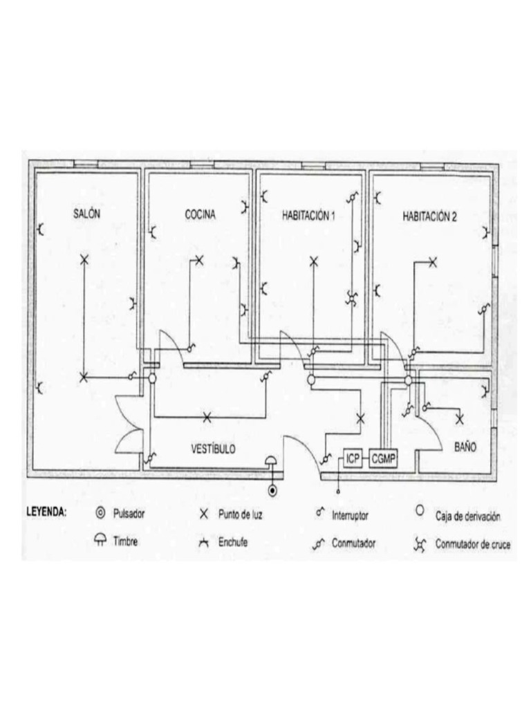 Diagrama Eléctrico de Una Casa Habitación | PDF