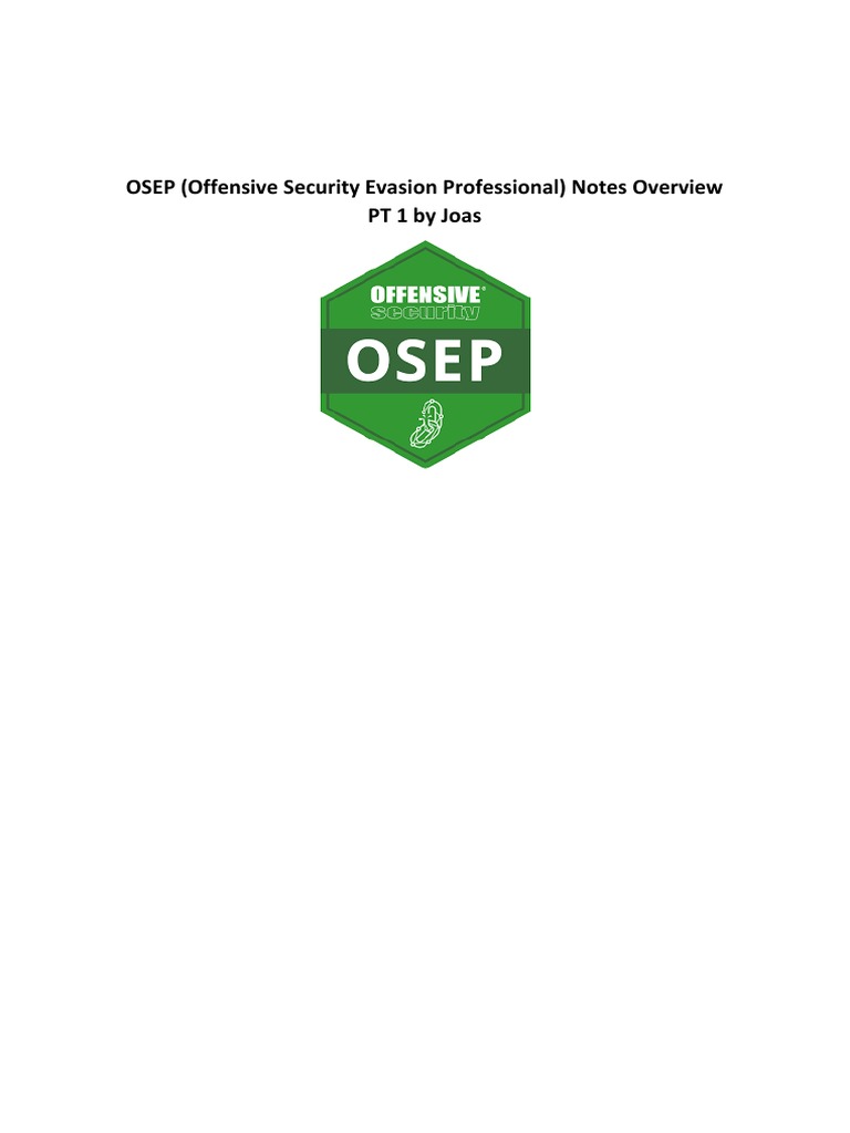 OSEP Notes Basic by Joas | PDF | Java (Programming Language) | Assembly ...
