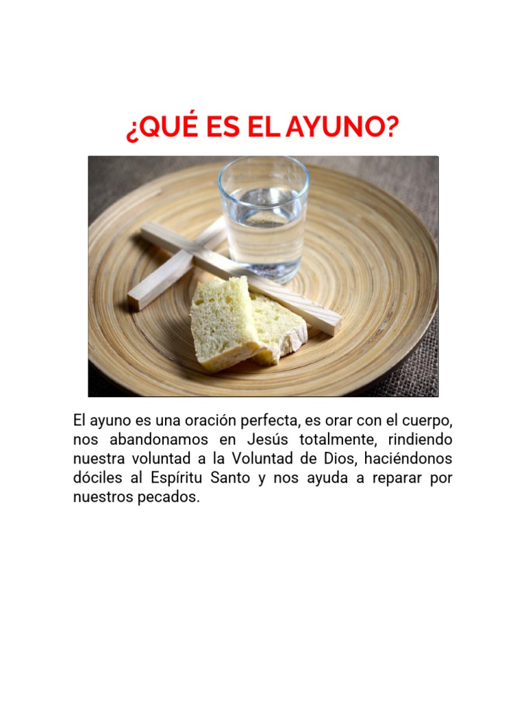 40 Días de Ayuno y Oración Espiritual | PDF | eucaristía | Oración