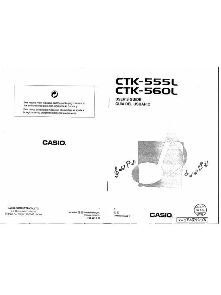 CTK 560L | PDF