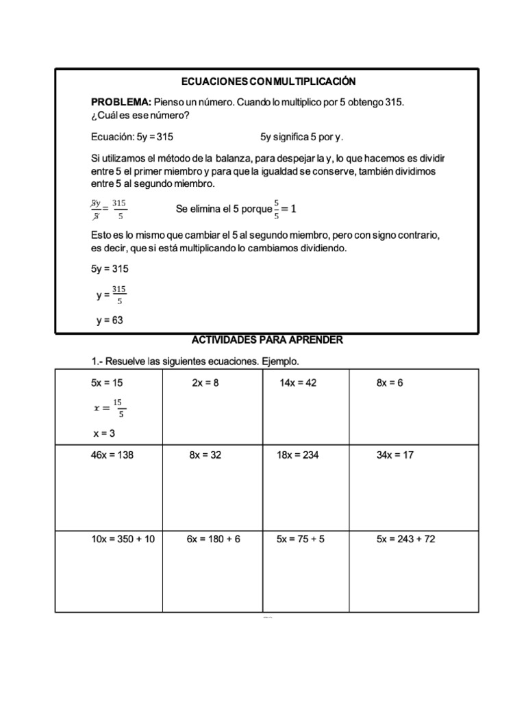 Ecuaciones de La Forma Ax + B C | PDF