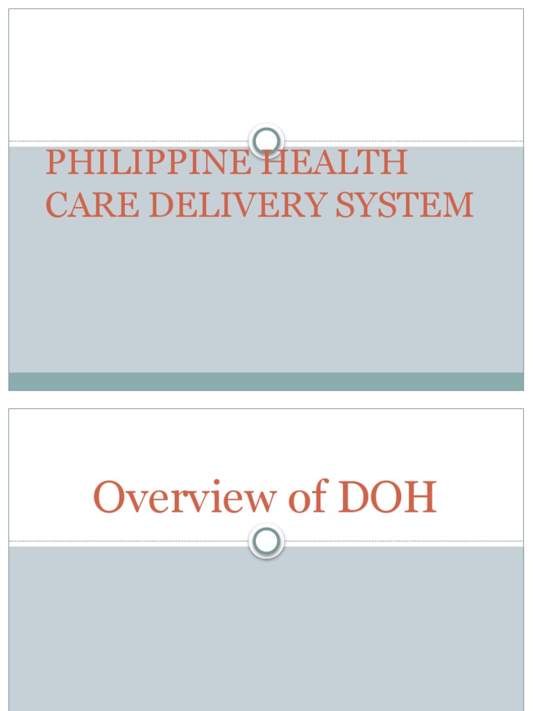 Philippine Health Care System Overview | PDF | Health Care | Health ...