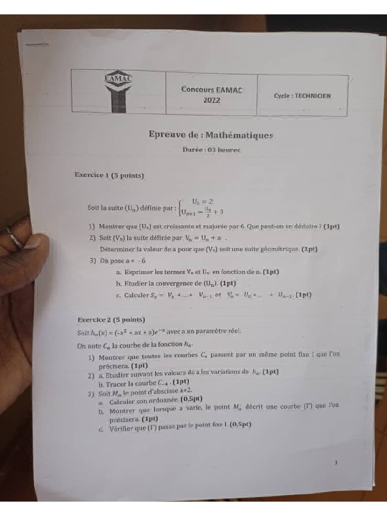 2022 Math Technicien | PDF