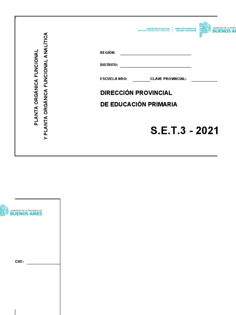 Primaria Formulario Set 3 Pof Pofa 2021 | PDF