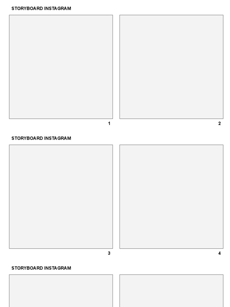 Storyboard Instagram | PDF