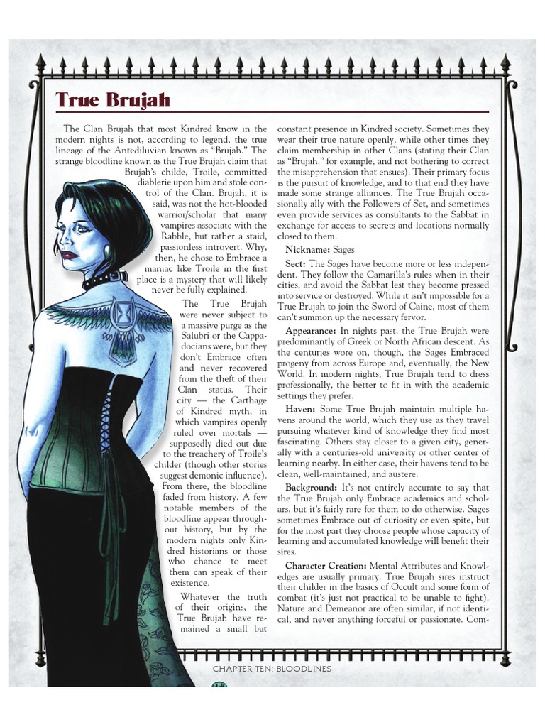 True Brujah: 412 Chapter Ten: Bloodlines | PDF | Vampires
