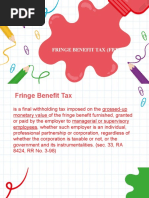 ACT 153 Handout 2.1 Fringe Benefit Tax and Related Topics | PDF ...